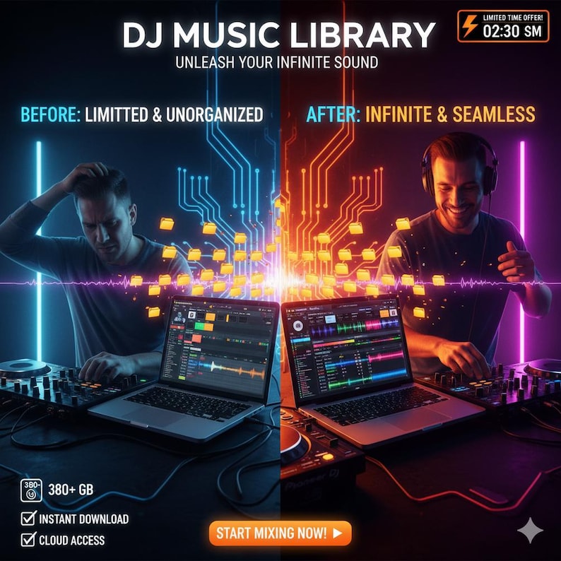 DJ Crate Library (380GB) –70s to 2024 Music Pack | Serato Presets,this ...