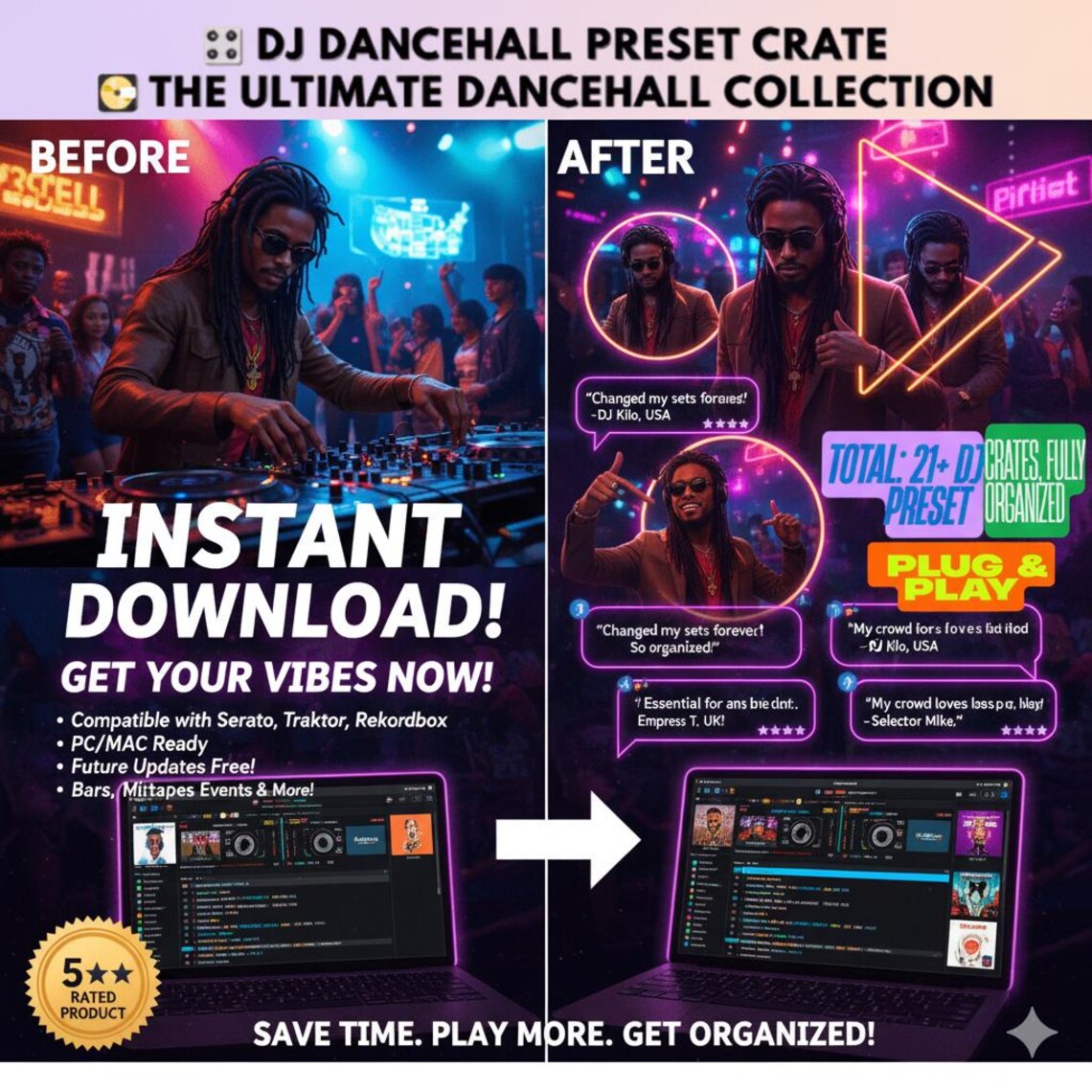DJ Dancehall Preset Crate the Ultimate Dancehall Collection - Etsy