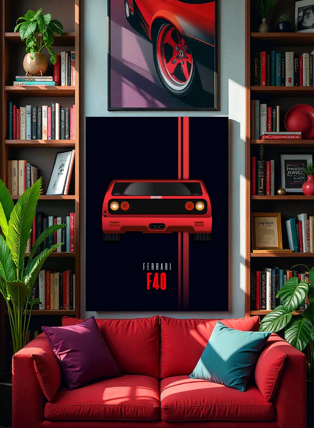 Ferrari F40 Rear View Canvas Print | Supercar Wall Art - Etsy UK