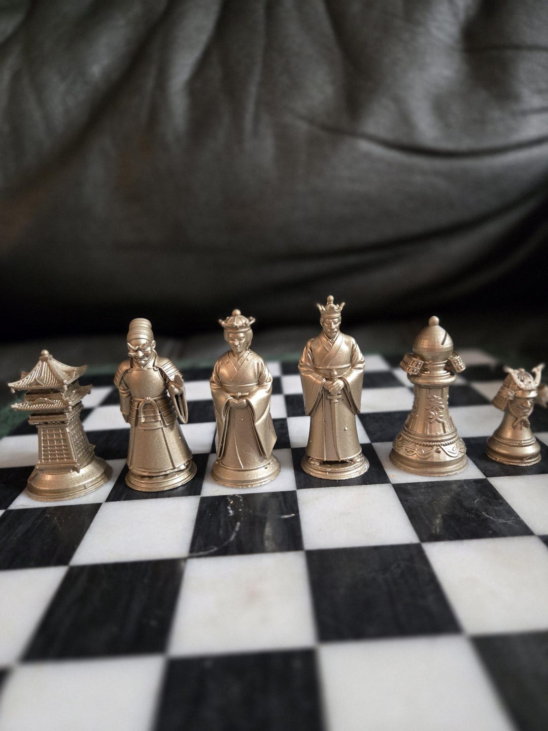 Japanese Samurai Themed Chess Pieces - Etsy