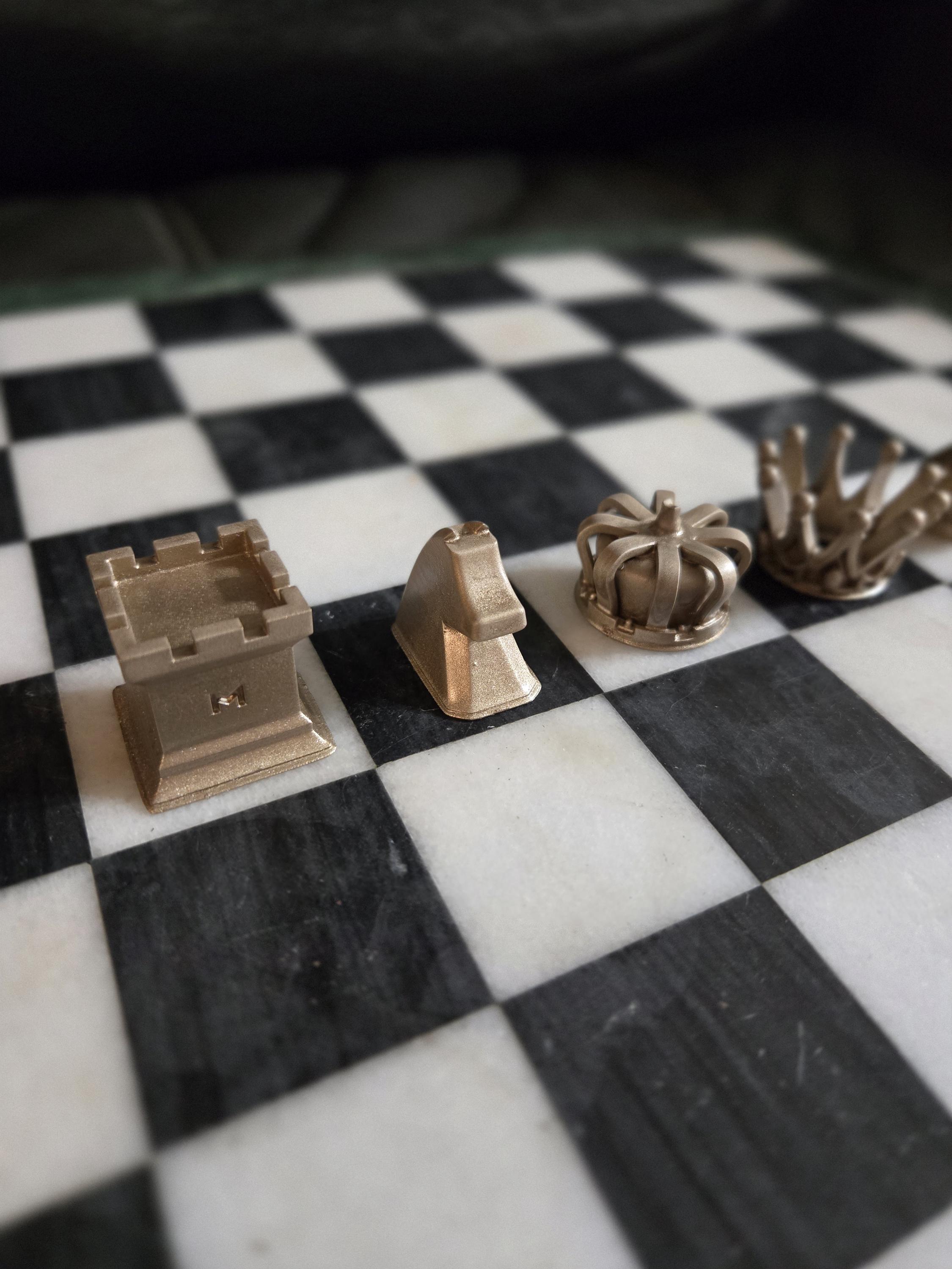 Simplistic Symbol Themed Chess Pieces - Etsy