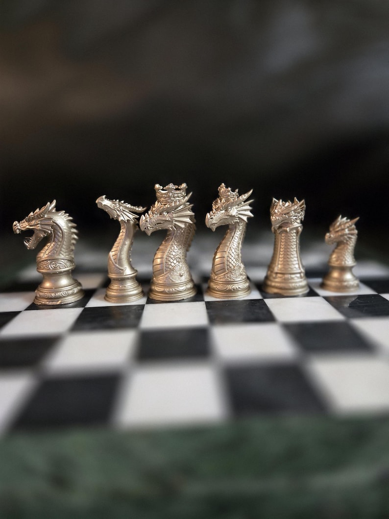 Dragon Themed Chess Pieces - Etsy