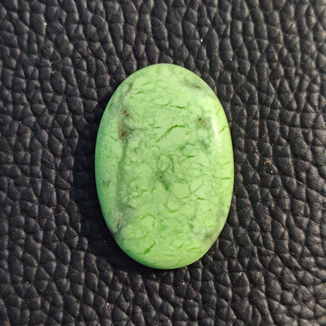 24cts. Lemon Chrysoprase Cabochon Gemstone Making for Jewellery (size ...