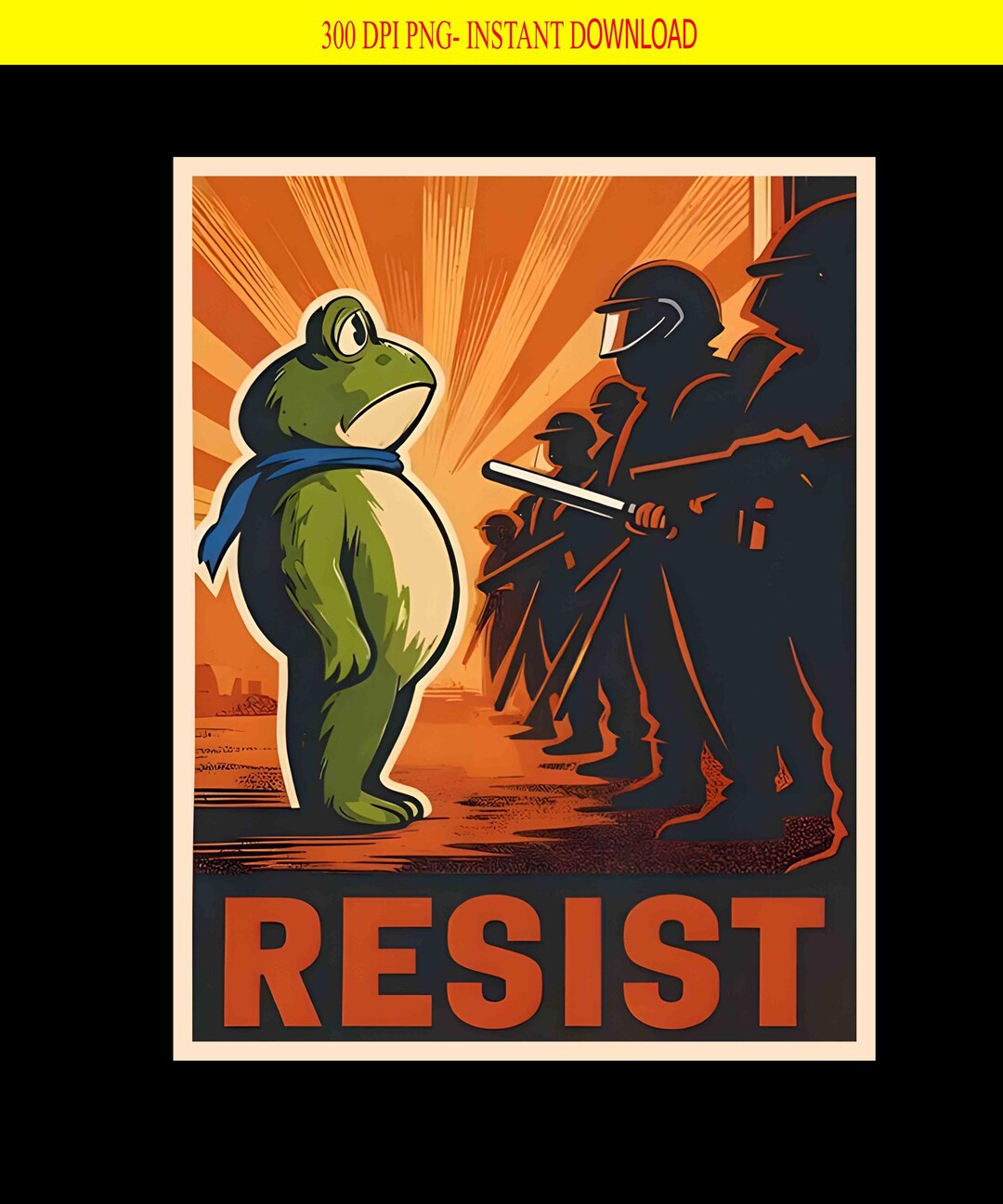 Resist Portland Frog PNG, Resist Png Svg Pdf, Anti Fascism Shirt ...