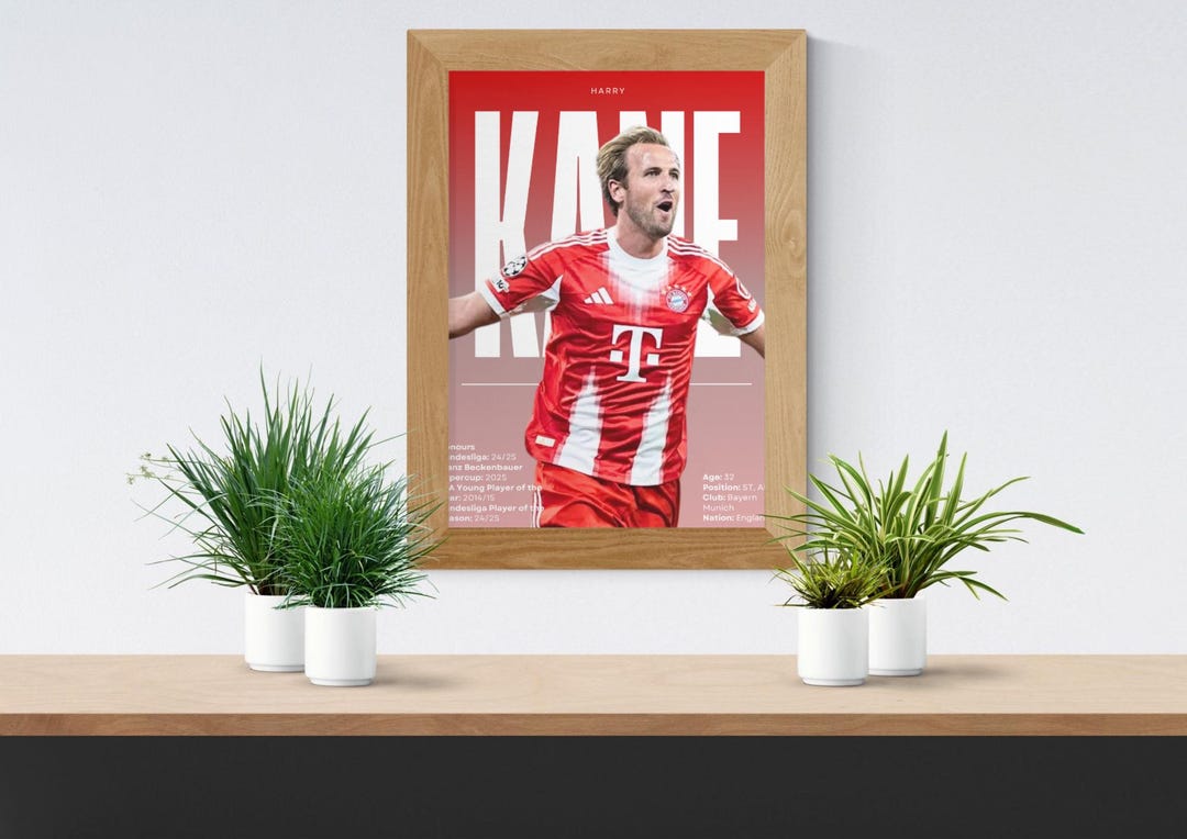 Harry Kane: INSTANT DIGITAL Printable Poster - Etsy