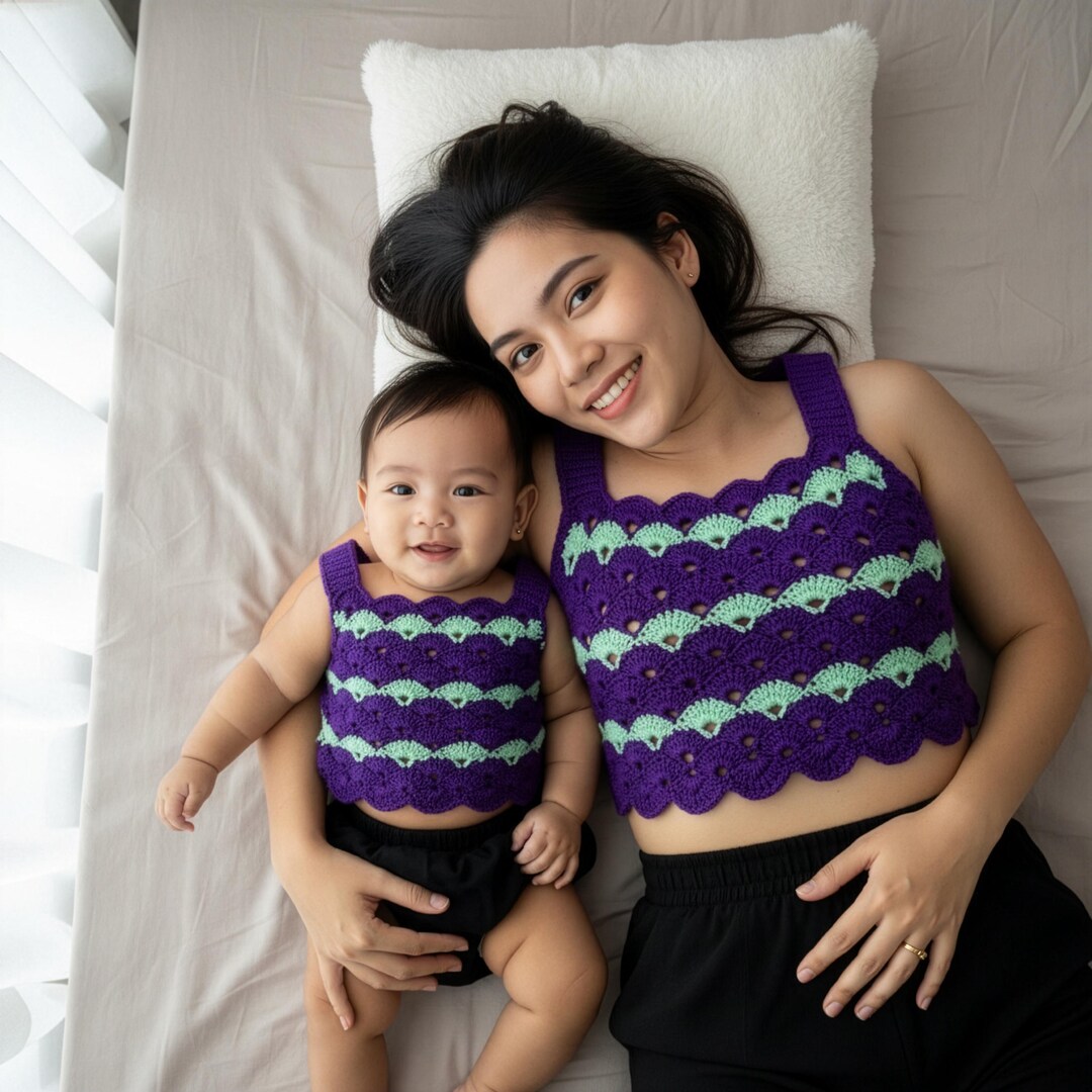 Crochet Top Pattern PDF Cherry Blossom Shell Stitch Tank XS–5XL - Etsy