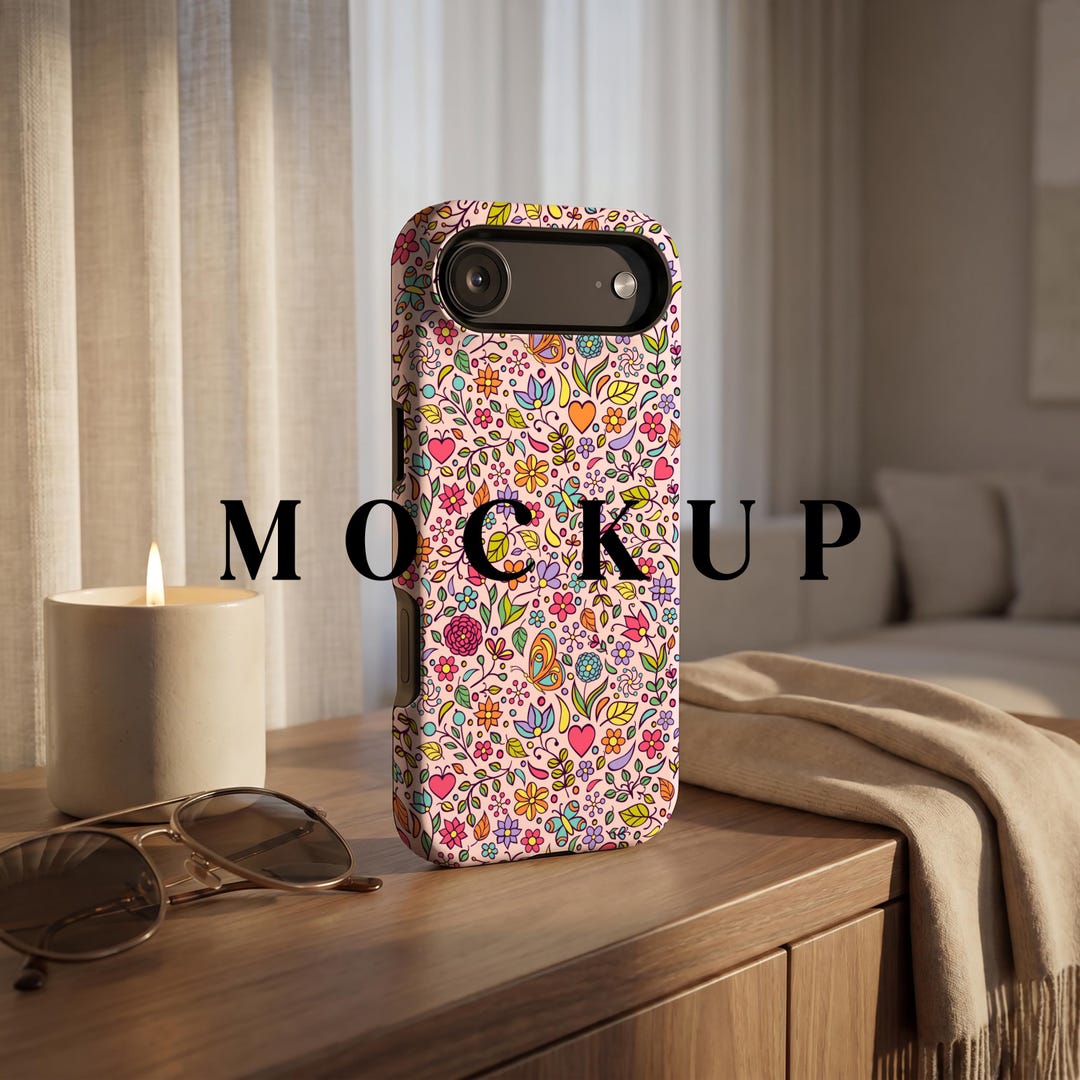 IPhone 17 Air Case Mockup, Magnetic Case Mockup, Impact Resistant Phone ...