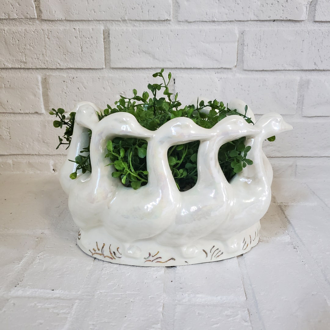 Vintage Circle of Geese Ceramic Holland Mold Decorative Bowl Unique ...