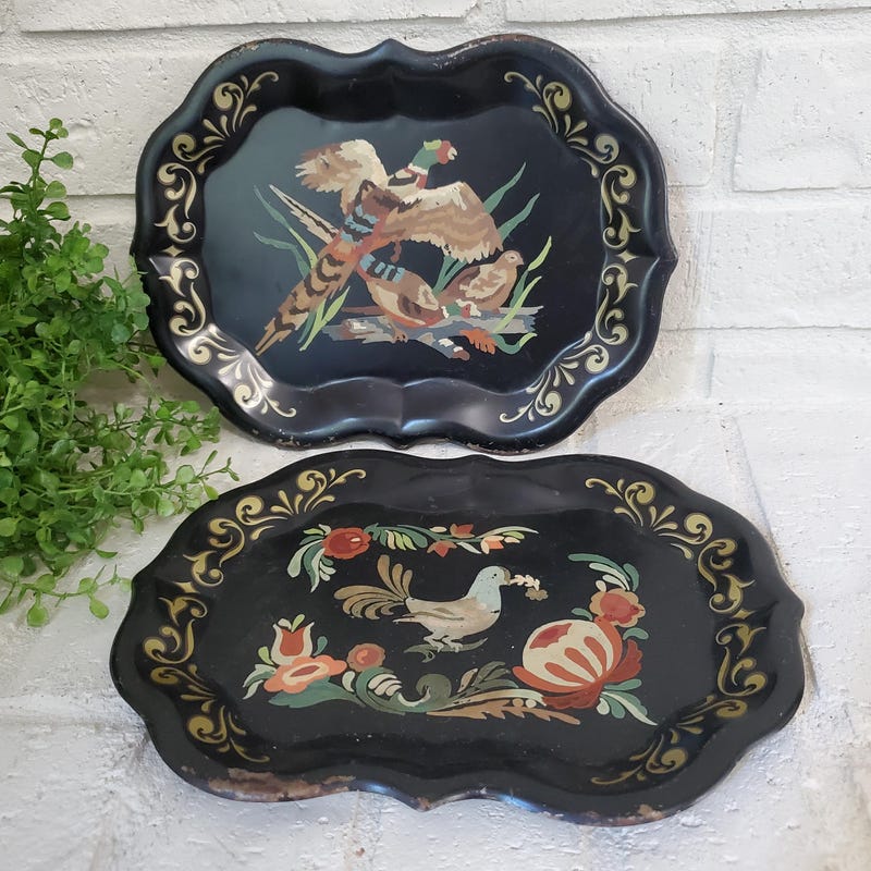 Vintage Snack Tray - Etsy