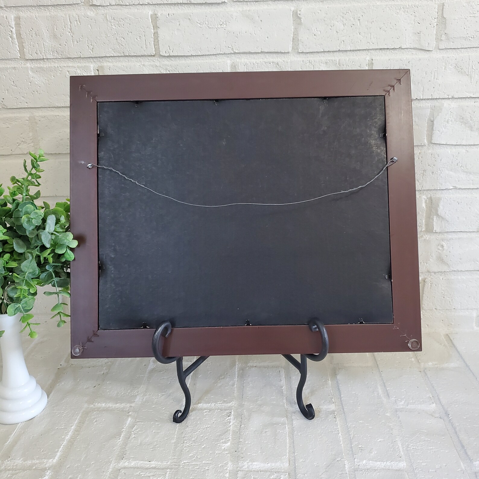 Vintage Cross-stitch Needle Work Framed Needlework Vintage Wall Art ...