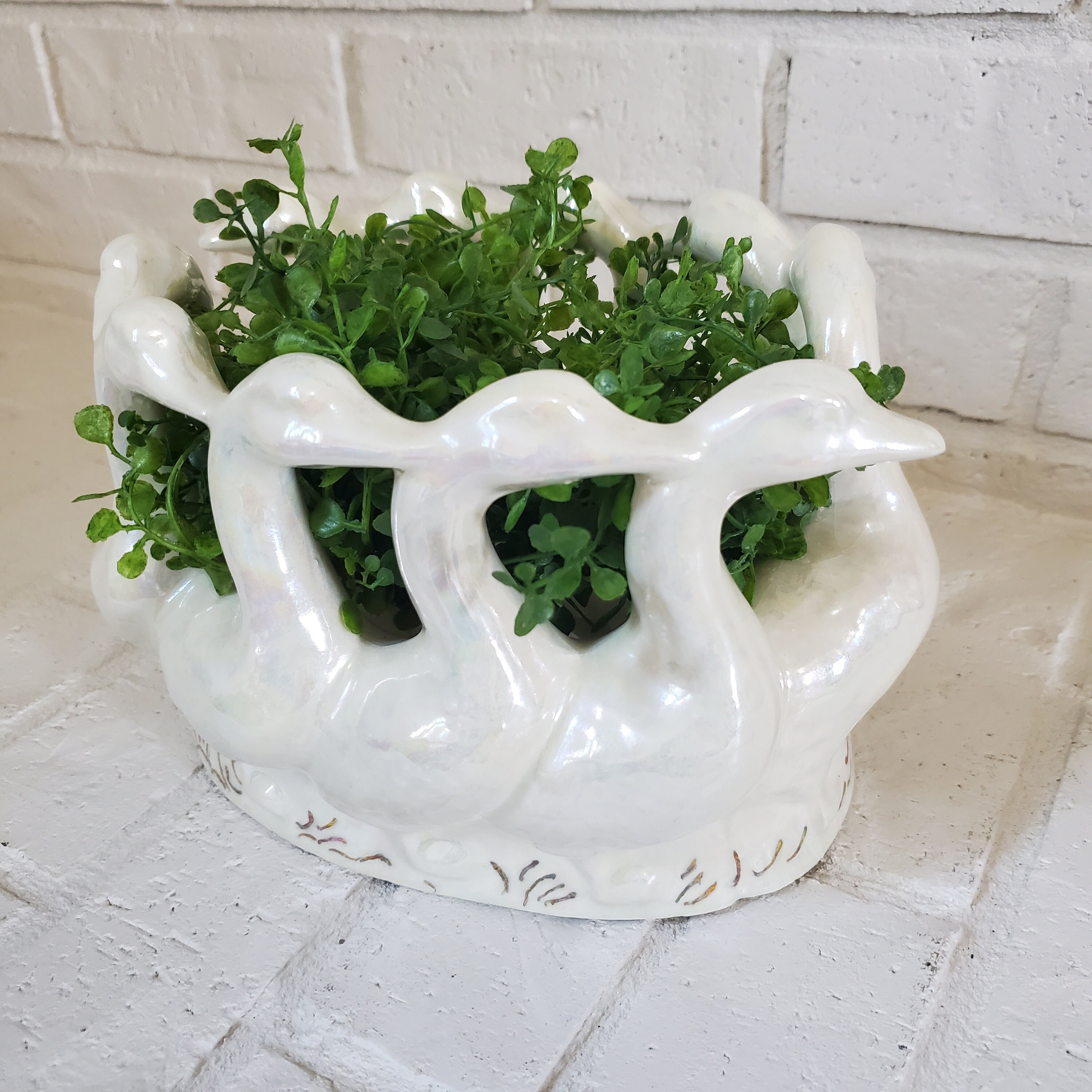 Vintage Circle of Geese Ceramic Holland Mold Decorative Bowl Unique ...