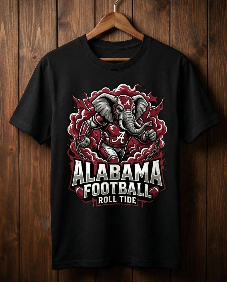 Dark Grunge Alabama Elephant PNG SVG | Roll Tide Football Game Day ...