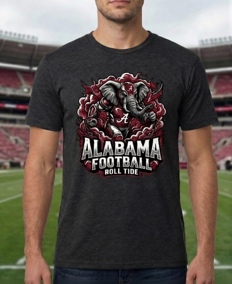 Dark Grunge Alabama Elephant PNG SVG | Roll Tide Football Game Day ...