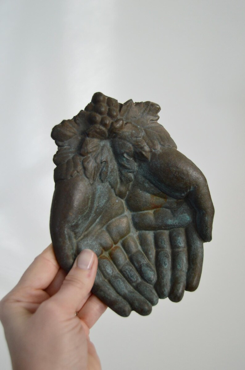 Vintage Cast Iron Queen Victoria's Hands Dish - Etsy