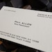 The Original Paul Allen – Custom Letterpress Printed Business Cards - Etsy