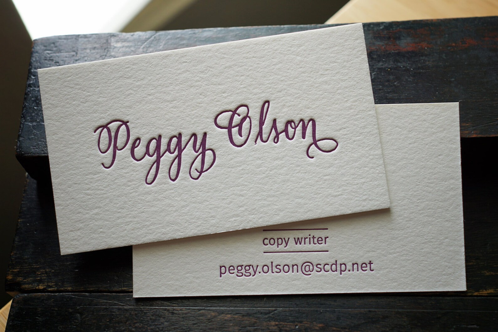 The Valentina Custom Letterpress Printed Calligraphy Cards - Etsy