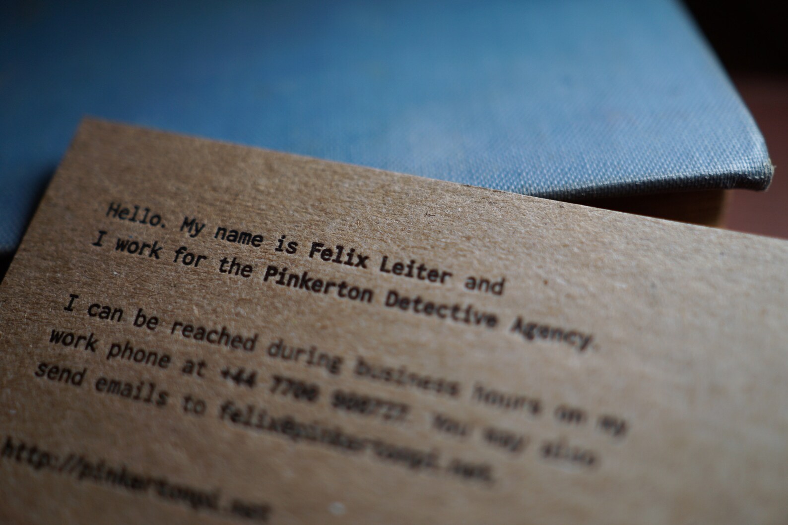 The Operative – Custom Letterpress Printed Calling Cards - Etsy