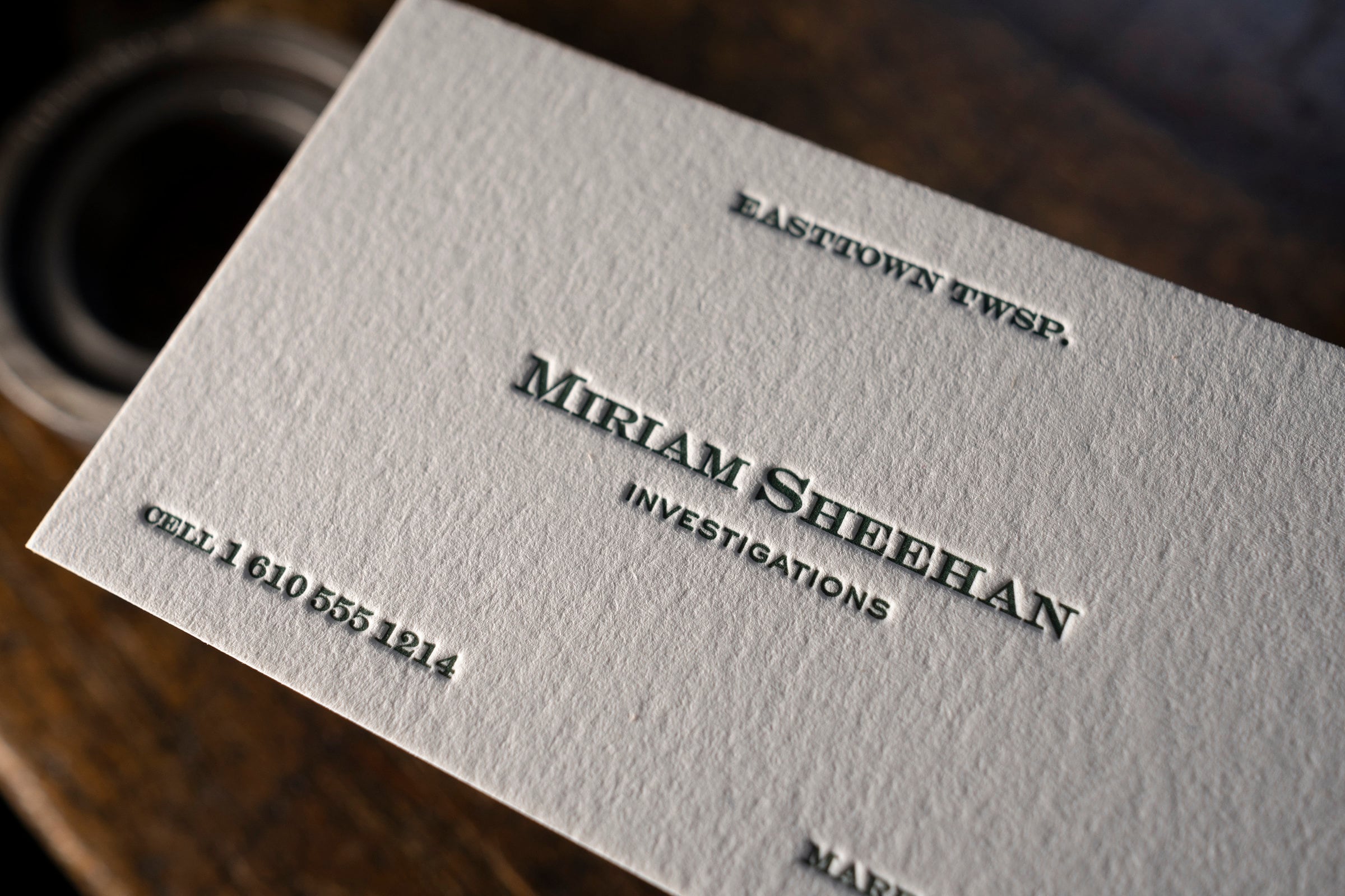 The Investigator – Custom Letterpress Printed Calling Cards - Etsy