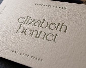 The Requisite Card Custom Letterpress Printed Calling Cards - Etsy