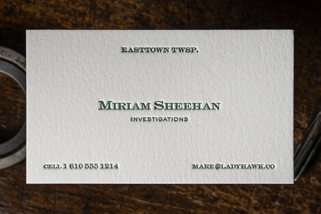 The Investigator – Custom Letterpress Printed Calling Cards - Etsy