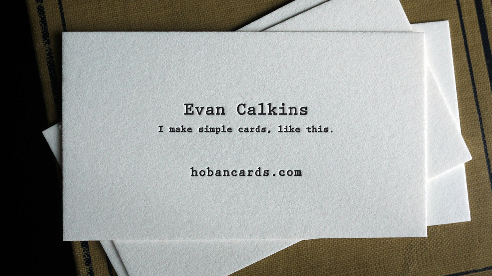 The Typewriter – Custom Letterpress Printed Calling Cards - Etsy