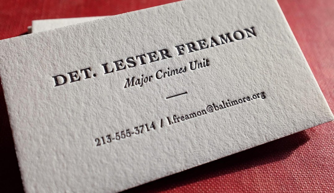 The Detective – Custom Letterpress Printed Calling Cards - Etsy