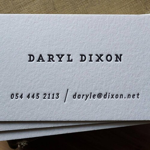 The Kennedy Custom Letterpress Printed Calling Cards - Etsy