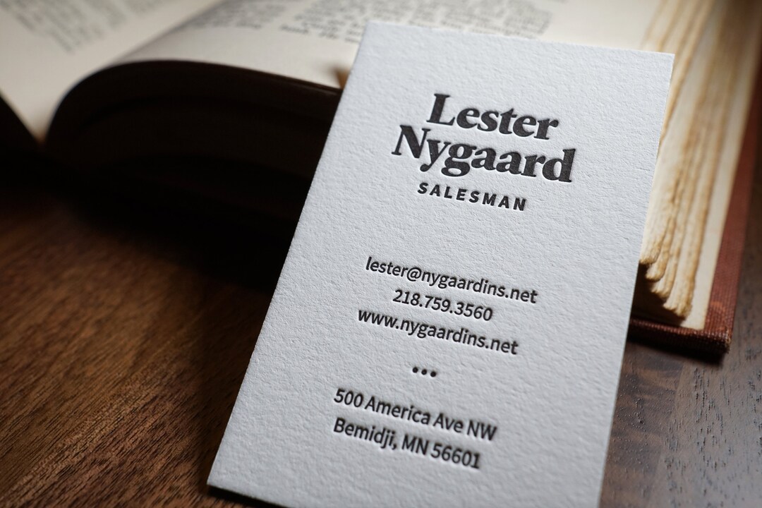 The Portrait Prospector – Custom Letterpress Printed Calling Cards - Etsy