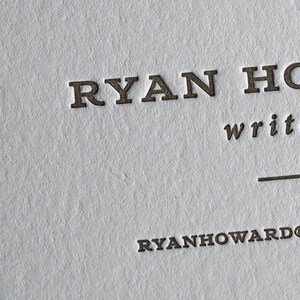 The Writer – Custom Letterpress Printed Calling Cards - Etsy