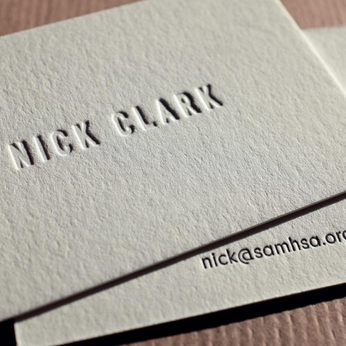 The Requisite Card Custom Letterpress Printed Calling Cards - Etsy