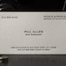 The Original Paul Allen Custom Letterpress Printed Business - Etsy