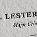 The Detective – Custom Letterpress Printed Calling Cards - Etsy