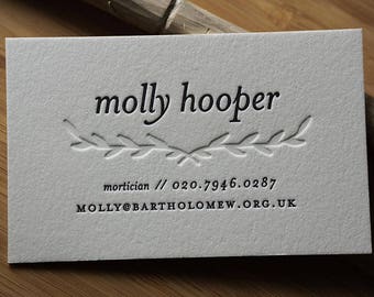 The Requisite Card – Custom Letterpress Printed Calling Cards - Etsy