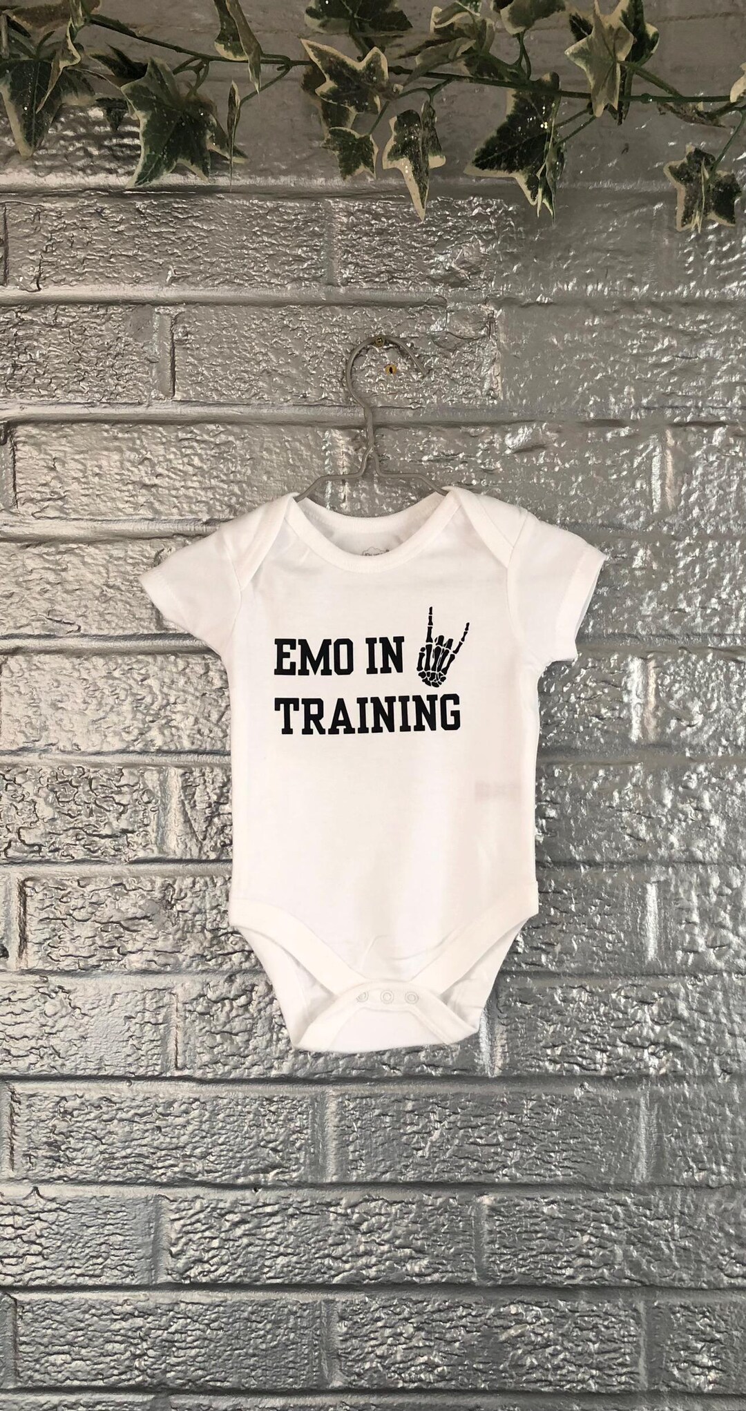Emo in Training Baby Onesie, Alternative Baby Clothes, Emo Baby Shower ...