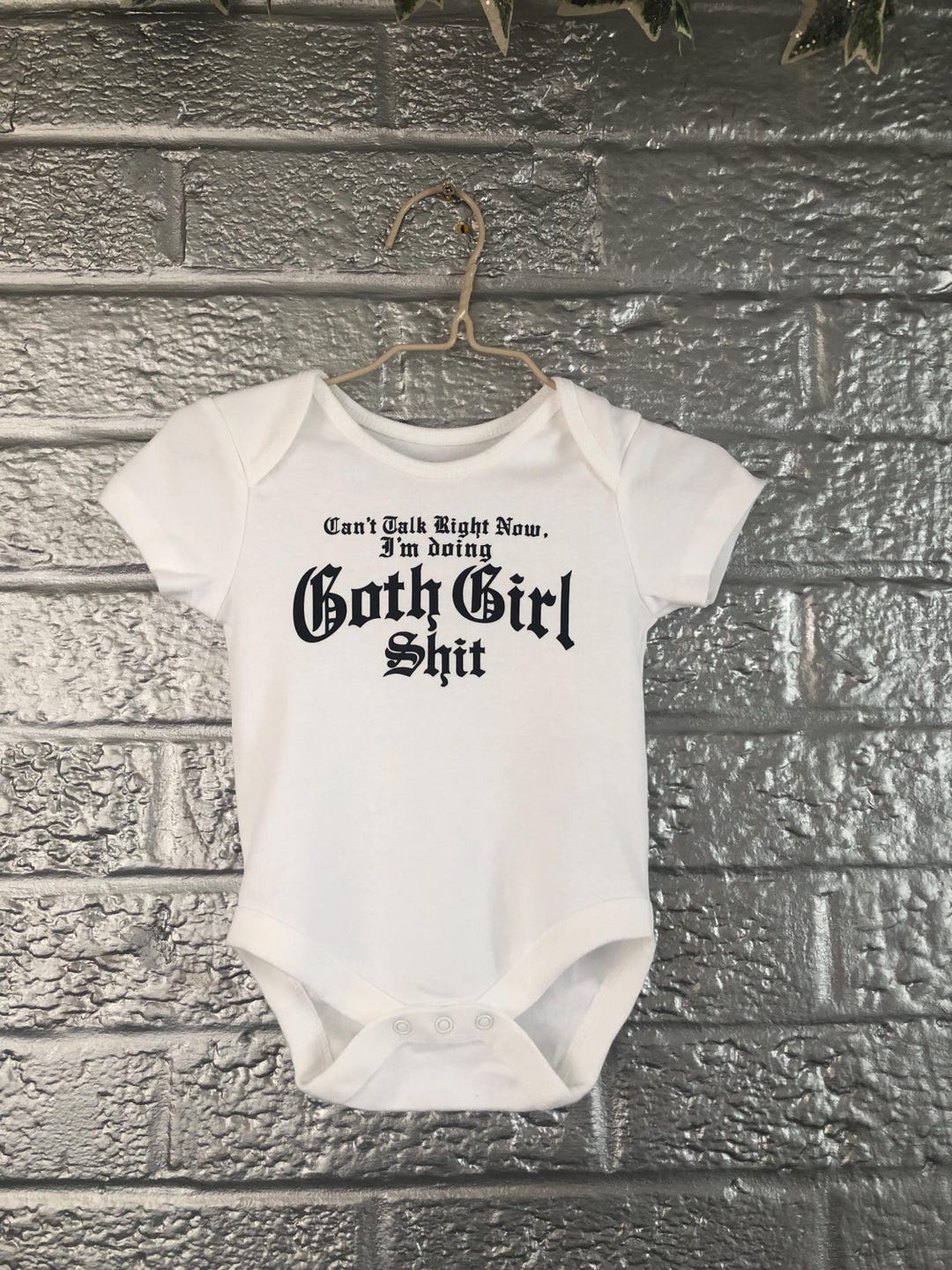 Goth Girl Baby Onesie: Alternative Baby Clothes, Goth Girl Baby Gift ...