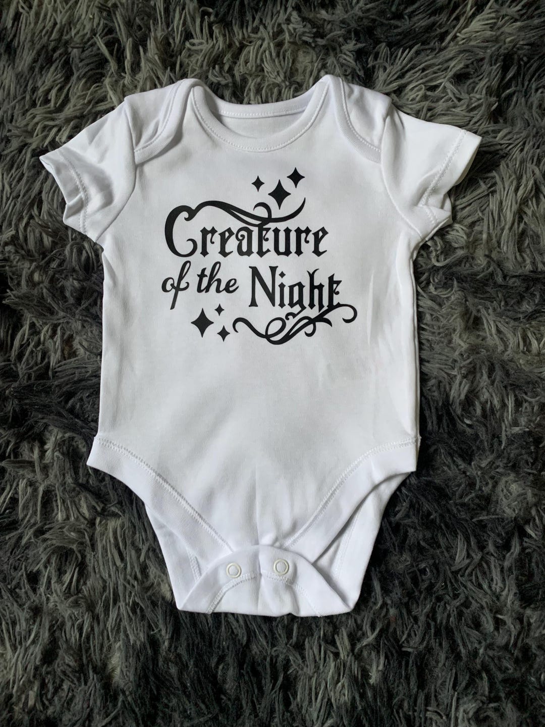 Goth Baby Onesie, Creature of Night, Cute Goth Baby Fashion ...