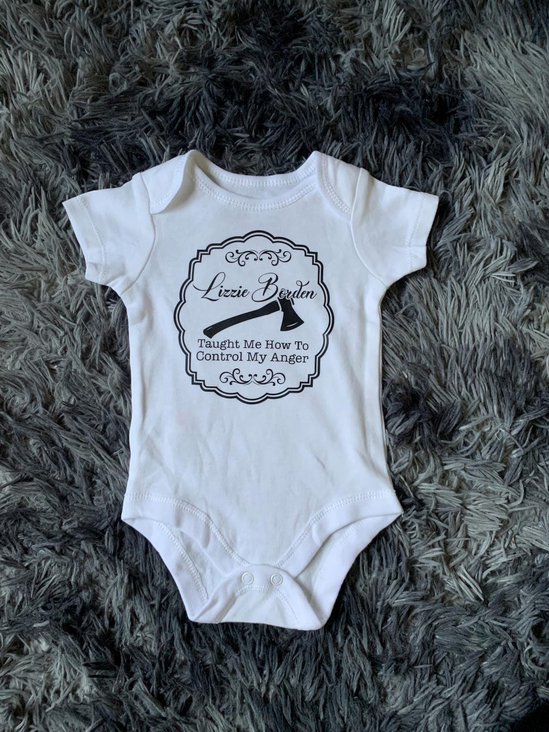Goth Baby Onesie: Lizzie Borden, Alternative Baby Shower Gift, Goth ...