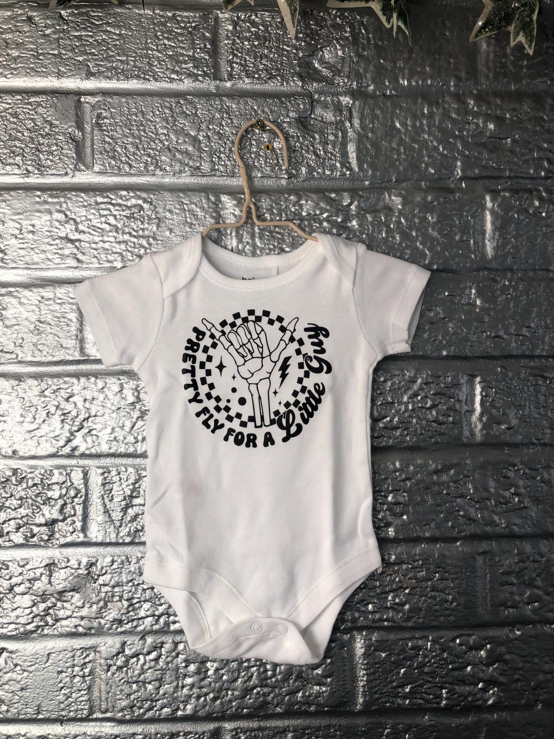 Punk Rock Baby Body, Skelett-Stil Babykleidung, Punk-Rock-Baby ...