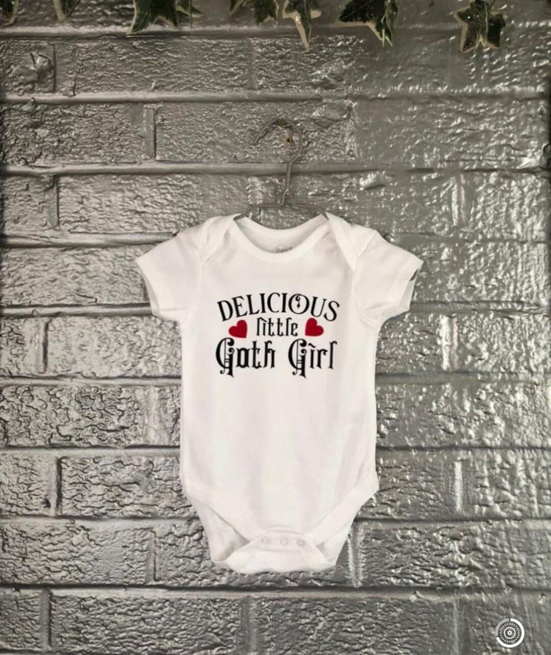 Goth Girl Baby Vest: Alternative Baby Clothes, Goth Girl Baby Shower ...