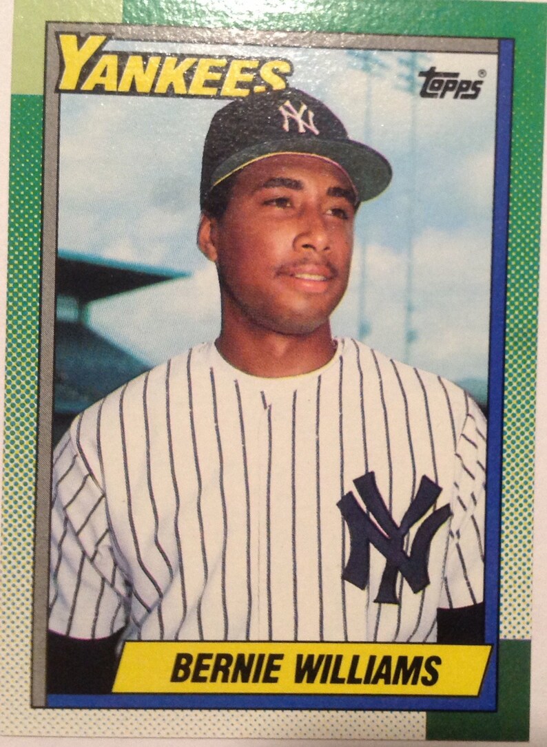 Bernie Williams Rookie Card Vintage 1990 Topps Yankee - Etsy