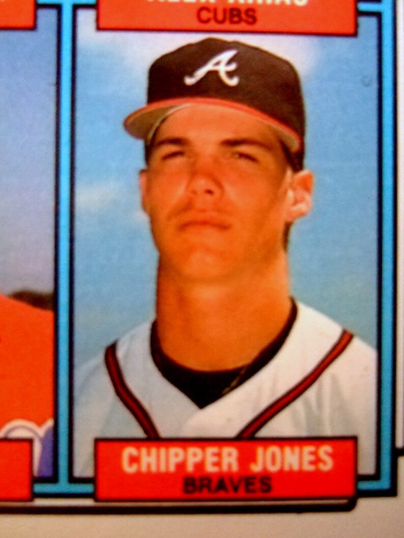 Vintage 1992 Chipper Jones Top Prospects Baseball Card, Near Mint ...