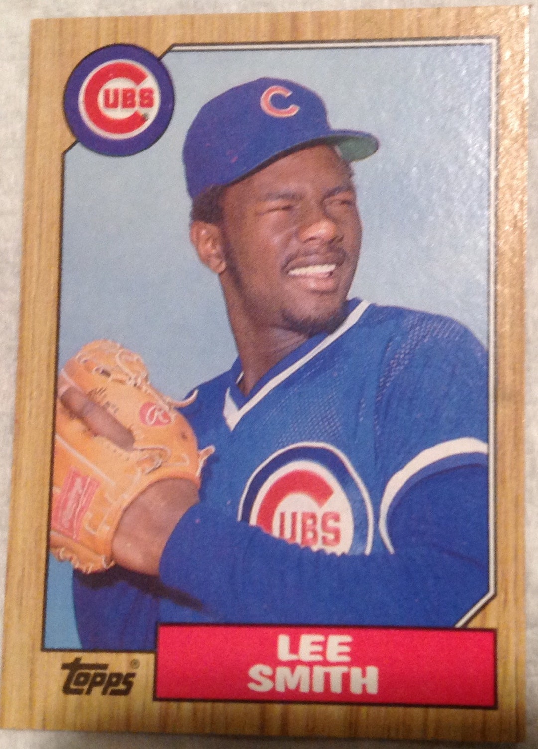 Vintage Lee Smith Topps 1987 Baseball Card, Hall of Famer, Chicago Cubs ...