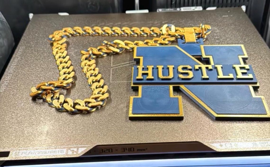 Custom 3D Printed Hype Chain - Personalized Name Pendant Necklace ...