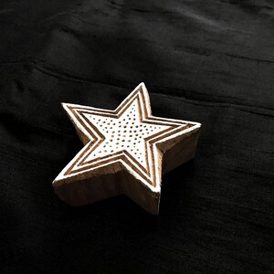 Star Pattern Indian Block Printing Stamp/tjap/textile Pottery Stamp ...