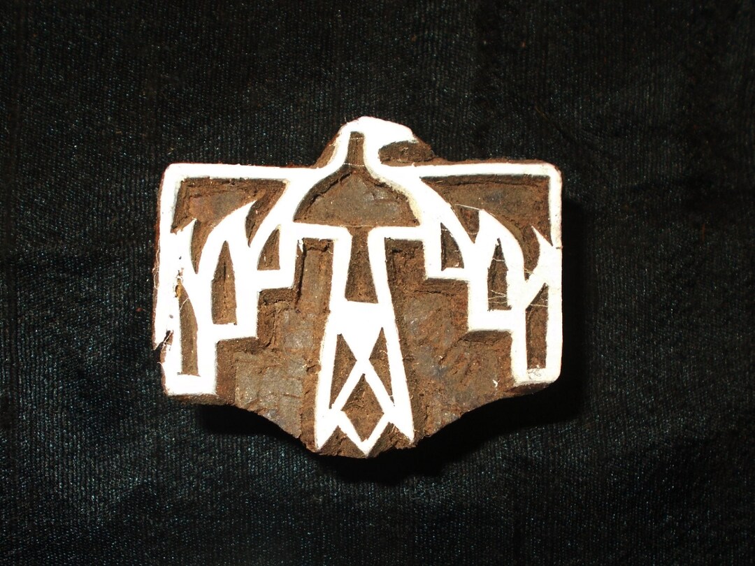 Native Red Indian Bird Design Indian Block Printing Stamps/hand Carved ...