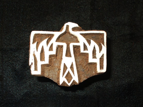 Native Red Indian Bird Design Indian Block Printing - Etsy