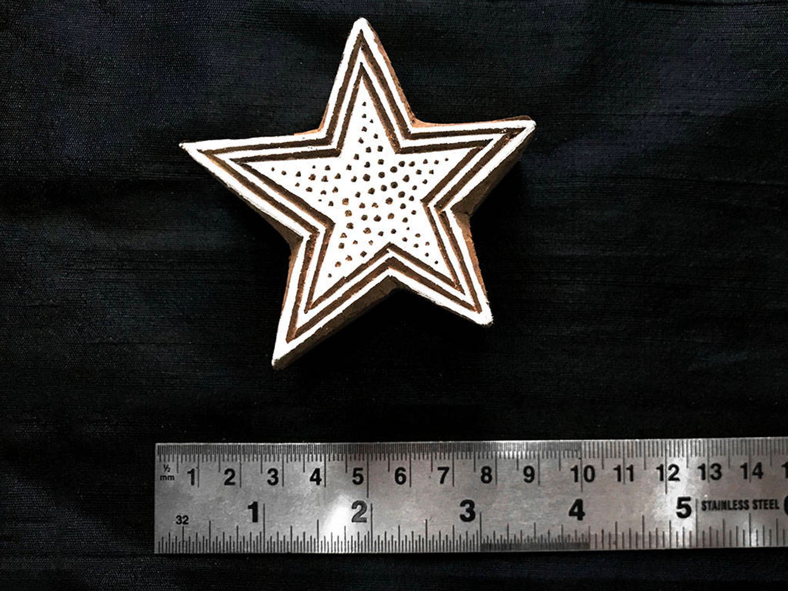 Star Pattern Indian Block Printing Stamp/tjap/textile Pottery Stamp ...