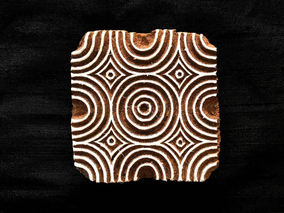 Square Repeatable Pattern Block Stamp/ Hand-carved Indian Block for ...