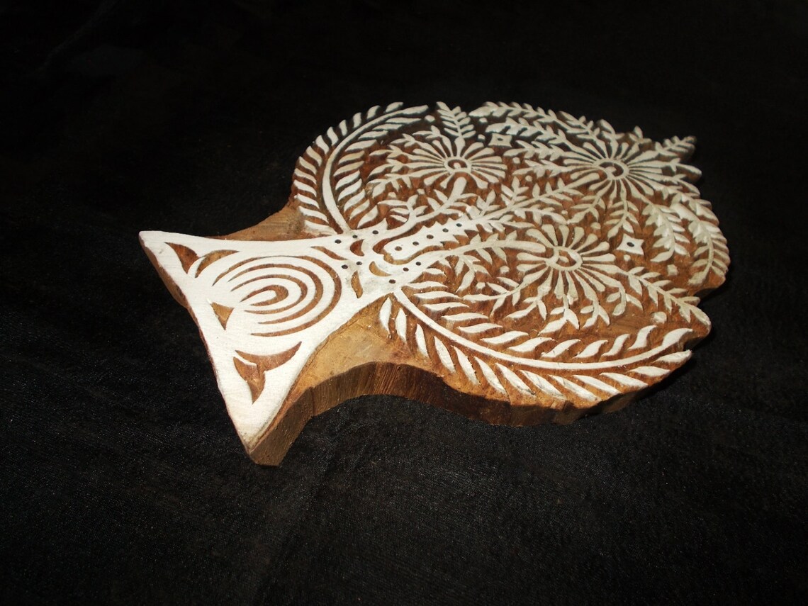 Tree of Life Pottery Textile Stamp/hand Carved Indian Block - Etsy