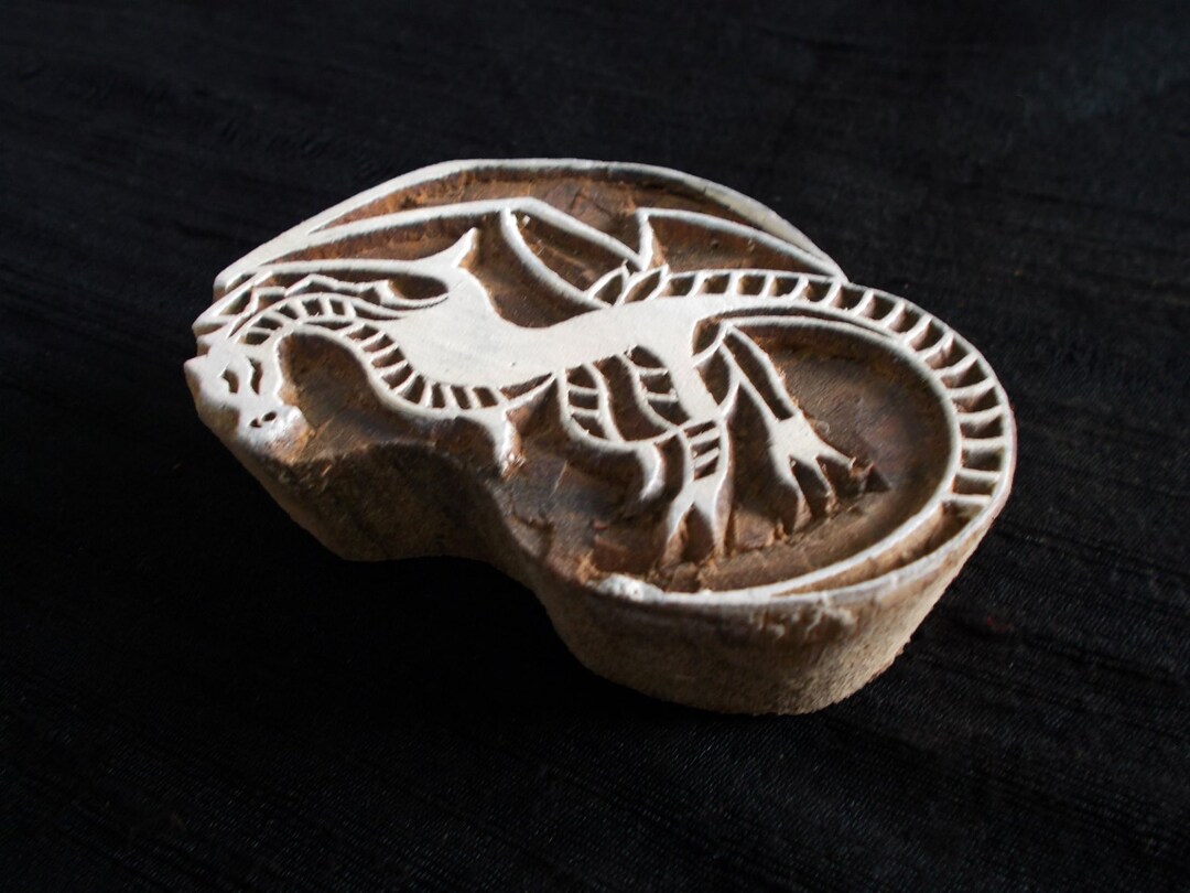 Dragon Indian Block Printing Stamps/wooden Block for Printing/ Paper ...